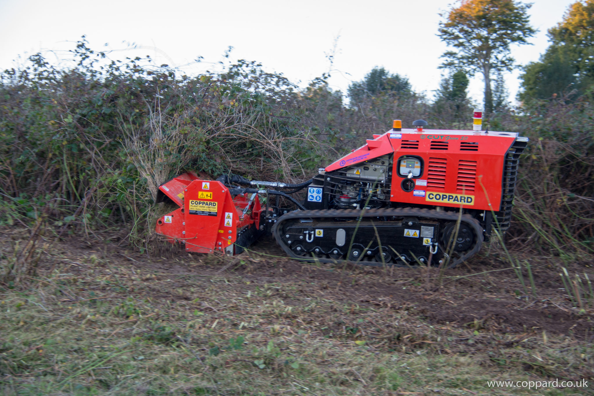 Remote Control Flail Mower (Operated Hire Only) - Coppard Plant Hire Ltd
