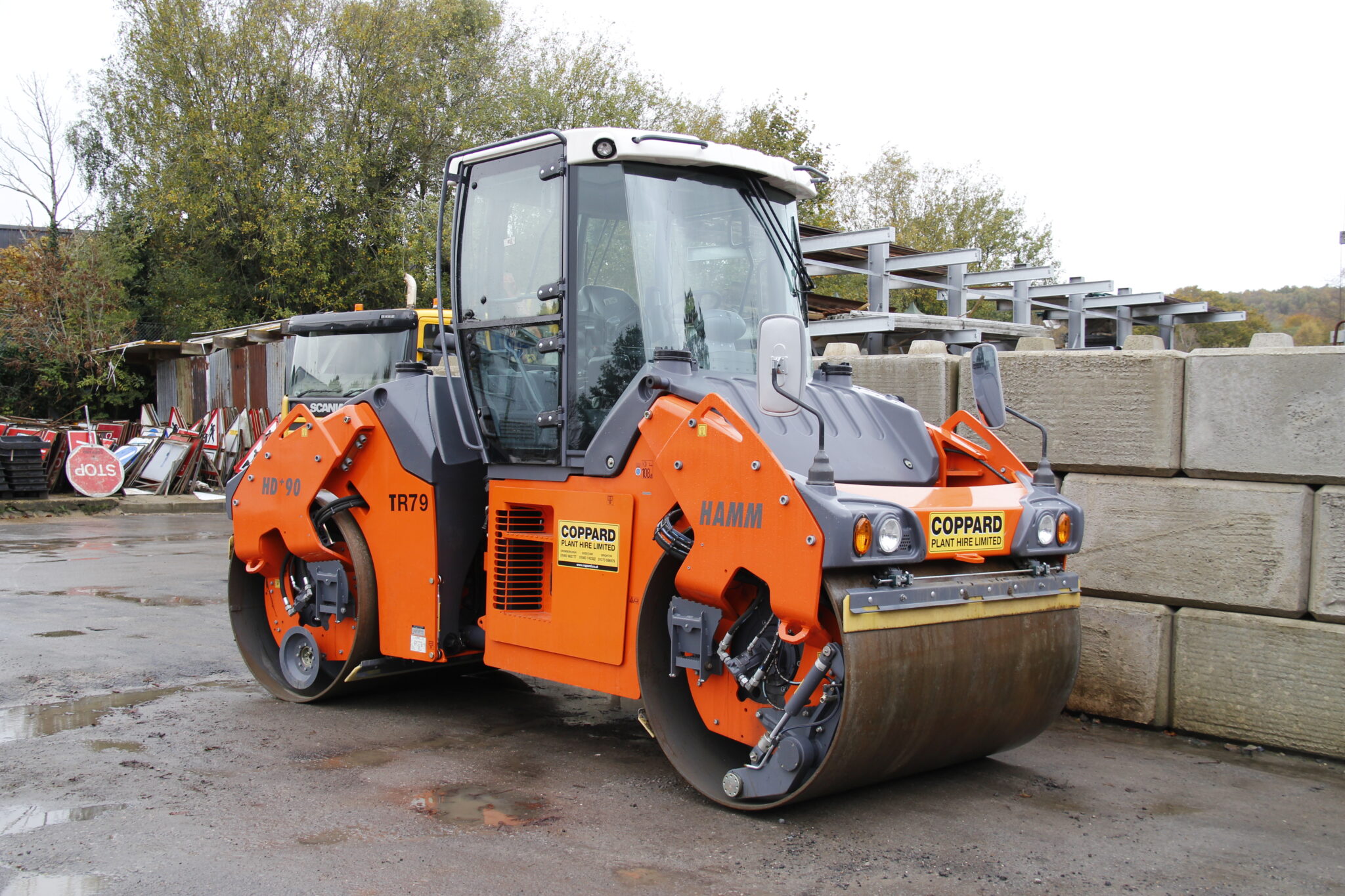 Trailer for single Drum Roller - Coppard Plant Hire Ltd