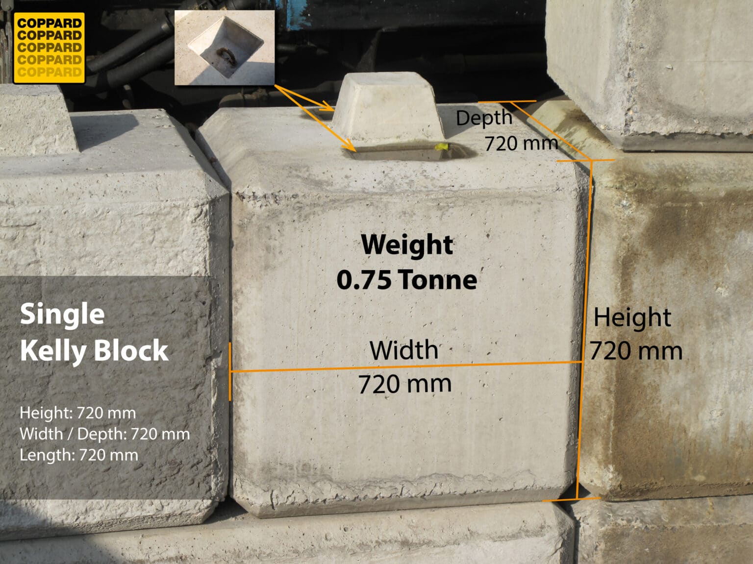 Concrete Blocks Kelly - Coppard Plant Hire Ltd